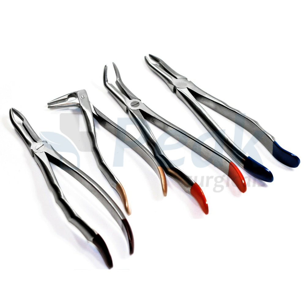 Extracting Forceps Root Tip Tc Beak Serrated Dental Tool Set – PEAK ...